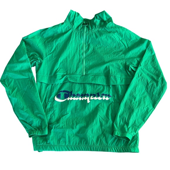 Champion | Jackets & Coats | Champion Kelly Green Pullover Jacket ...
